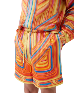Casablanca Low Rider Silk Shorts