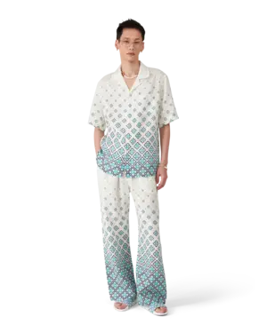 Casablanca Gradient Monogram Linen Trousers