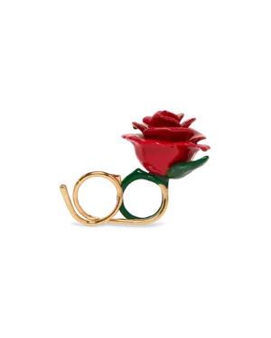 Casablanca Rose Double Ring - Multicolor