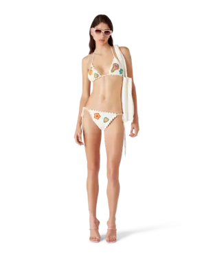 Casablanca Motif Crochet Bikini Top
