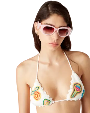 Casablanca Motif Crochet Bikini Top