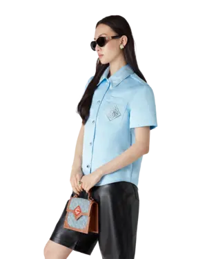 Casablanca Satin Short Sleeve Shirt