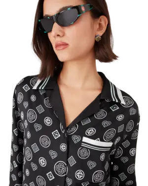 Casablanca Monogram Pyjama Silk Sat