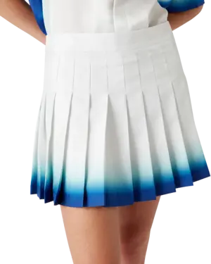 Casablanca Casa Way Skate Pleated Silk Skirt