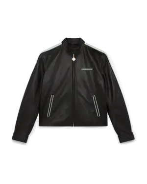 Casablanca Leather Racer Jacket - Multicolor