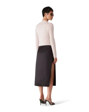Casablanca Duchesse Satin Midi Skirt - Multicolor