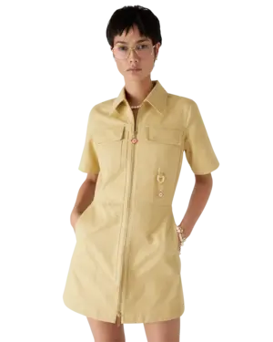 Casablanca Cotton Monogram Jacquard Mini Dress - Multicolor