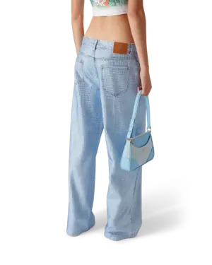 Casablanca Crystal Embellished Straight Leg Jeans