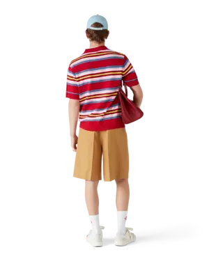 Casablanca Wool Pleated Relaxed Shorts - Multicolor
