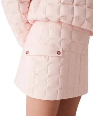 Casablanca Nylon Quilted Mini Skirt