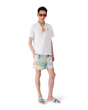 Casablanca Greco Wave Terry Sliders