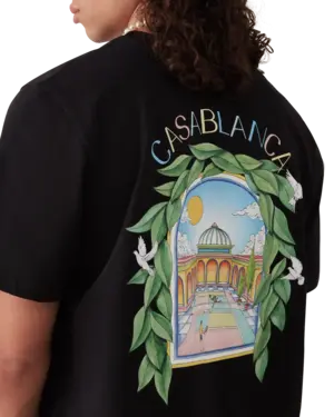 Casablanca L'arche De Tennis Short Sleeve T-shirt