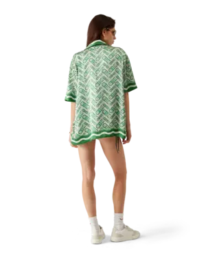 Casablanca Ping Pong Short Sleeve Silk Shirt - Multicolor