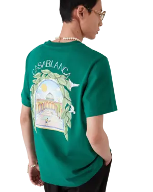 Casablanca L'arche De Tennis Short Sleeve T-shirt - Multicolor