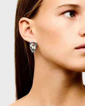 Lié Studio Vera Knot Earrings - Silver