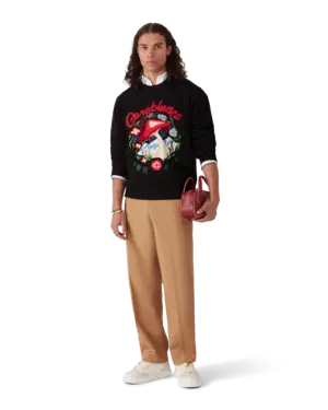 Casablanca Cotton Embroidered Mushroom Jumper - Multicolor