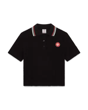 Casablanca Monogram Jacquard Towelling Polo Shirt - Multicolor