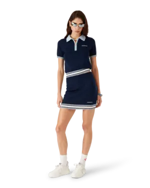 Casablanca Merino Knit Tennis Polo Shirt
