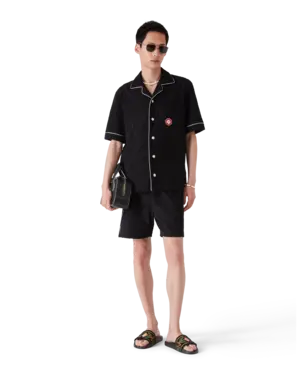 Casablanca Monogram Jacquard Short Sleeve Towelling Shirt - Multicolor