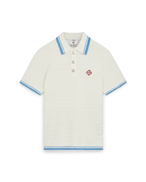 Casablanca Cotton Boucle Polo Shirt - Multicolor