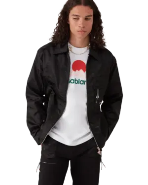 Casablanca Nylon Mountain Camo Zip Shirt