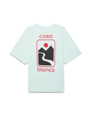 Casablanca Sunset Valley Short Sleeve T-shirt - Multicolor
