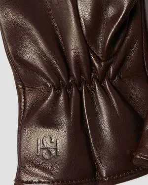 HANDSOME STOCKHOLM Essentials London Leather Gloves - Brown