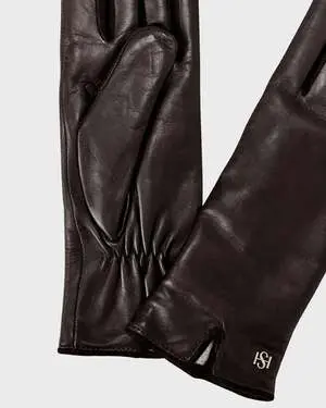 HANDSOME STOCKHOLM Essentials London Leather Gloves - Brown