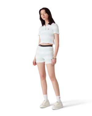 Casablanca Striped Shirred Cotton Shorts - Multicolor