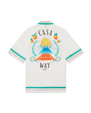 Casablanca Casa Way Short Sleeve Silk Shirt - Multicolor