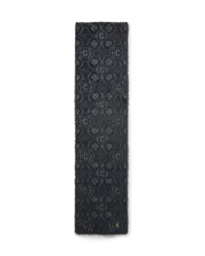 Casablanca Fluffy Monogram Mohair Scarf By - Multicolor