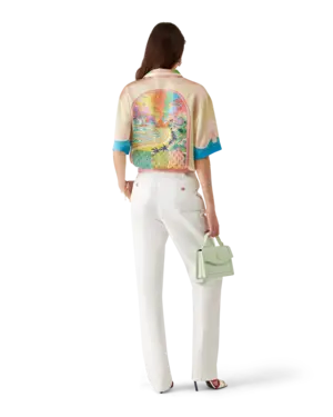 Casablanca Lucid Dreams Short Sleeve Silk Shirt - Multicolor