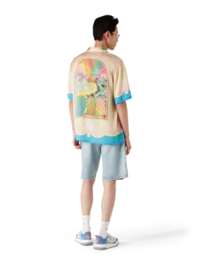 Casablanca Lucid Dreams Short Sleeve Silk Shirt - Multicolor