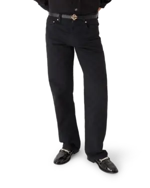 Casablanca Denim Monogram Straight Leg Jeans