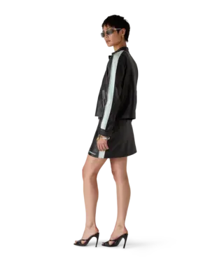 Casablanca Leather Mini Skirt