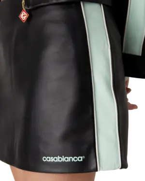 Casablanca Leather Mini Skirt