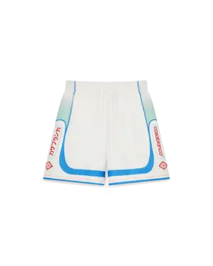Casablanca Fuji Dream Silk Shorts Multicolor