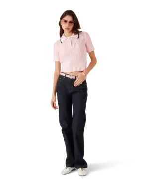Casablanca Cotton Mouliné Polo Shirt