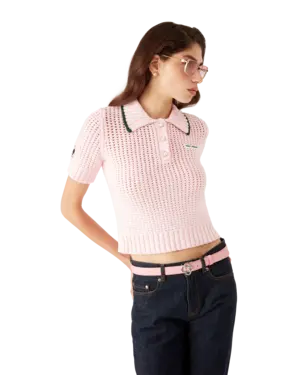 Casablanca Cotton Mouliné Polo Shirt