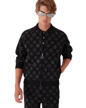 Casablanca Monogram Jacquard Bomber Jacket - Multicolor
