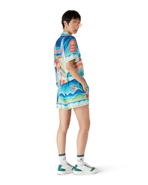 Casablanca Galaxy Court Silk Shorts