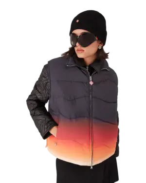Casablanca Gradient Nylon Down Puffer Gilet - Multicolor