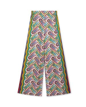 Casablanca Printed Wide Leg Trousers