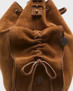 Acne Studios Multipocket Bucket Suede Bag