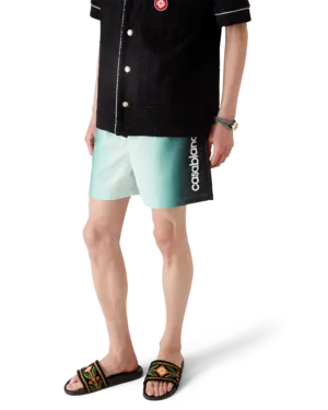 Casablanca Gradient Monogram Jacquard Swim Shorts - Multicolor