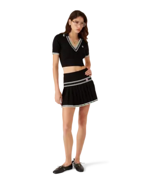 Casablanca Viscose Pleated Mini Skirt - Multicolor