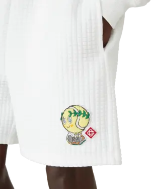 Casablanca Tennis Mascot Quilted Sweatshorts - Multicolor