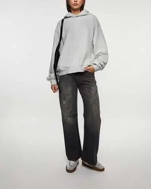 Acne Studios Logo Hoodie - Light Grey