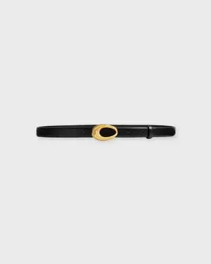 Khaite Olivia Suede Belt - Black