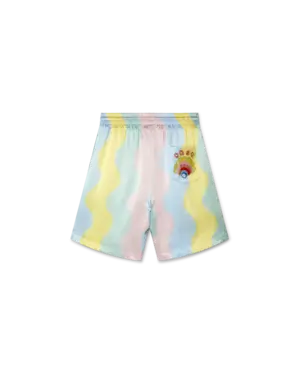 Casablanca Silk Wave Shorts - Multicolor